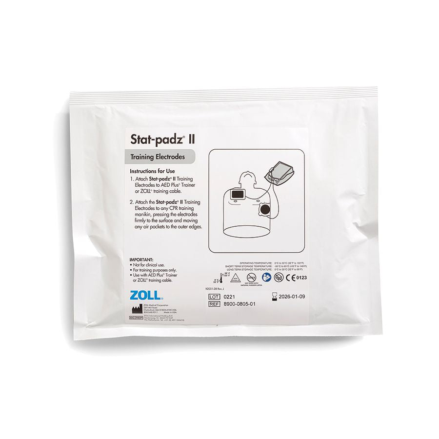 ZOLL Stat-Padz II Defibrillator Training Pads – The AED Store